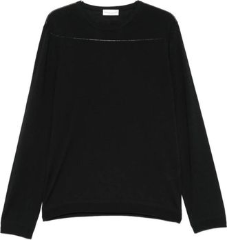 Roberto Collina Homme, Pulls, Noir, Taille: 3XL Pull ras du cou
