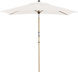 Doppler Kurbelschirm Alu-Wood Ultra, ca. 210 x 140 cm Natur