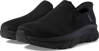Skechers Herren Dlux Walker Orford Slip-in Slipper, Schwarz/Schwarz, 41.5 EU