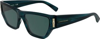 Longchamp Femme, Accessoires, Bleu, Taille: ONE Size Lunettes de soleil Cat-Eye