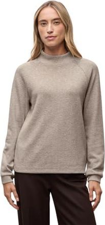 Street One 3228147 T-Shirt en mélange Doux, Beige Sanded Mel, 40 Femmes