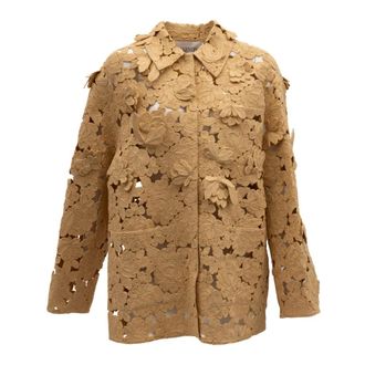 Valentino Garavani Veste en dentelle - Femme - Vestes - Beige - Taille: 34 FR