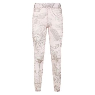 Philipp Plein T&uuml;ll Leggings Butterfly Tattoo - - Trousers - Damen - Rosa - S