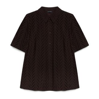 Fiorella Rubino Sangallo Baumwollhemd - - Blouses & Shirts - Damen - Braun - 2XL