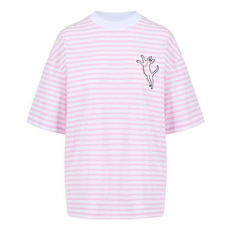 Iceberg Locker geschnittenes Kurzarm-T-Shirt - - Tops - Damen - Rosa - S