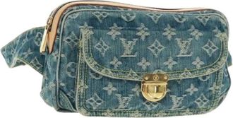 Louis Vuitton Sac Banane en Toile Pre-owned - Femme - Pre-owned - Bleu - Taille: ONE Size