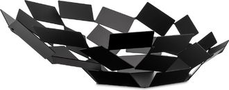 Alessi La Stanza dello Scirocco MT03 B - Schale aus Edelstahl 18/10, Epoxidharzlackiert, Schwarz