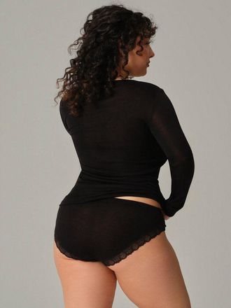 Comazo Langarmshirt aus Merinowolle und Seide