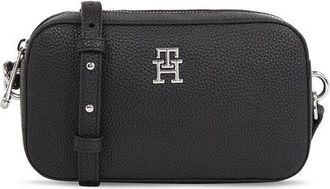 Tommy Hilfiger Handtasche Th Emblem Camera Bag AW0AW15179 Schwarz