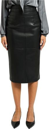 Manila Grace Femme, Jupes, Noir, Taille: 36 FR Midi Skirt