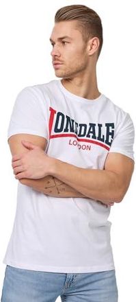 Lonsdale Two Tone - T-Shirt Homme, Blanc (wei&szlig;) - XX-Large (Taille Fabricant: XXL (UK XL)