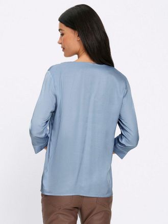 Heine Klassische Bluse Satin-Bluse 3/4-Arm