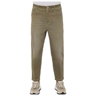 Cycle Homme, Jeans, Vert, Taille: W34 Jean Droit Chino Court Teint à lAncienne