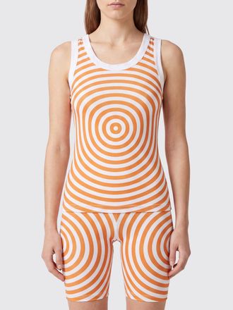 Jean Paul Gaultier D&eacute;bardeur The Orange Target en jersey &agrave; imprim&eacute; optique