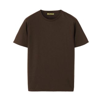 Loro Piana unisex, Tops, Brun, Taille: S Tessuto T-Shirt