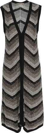D.exterior Femme, Pulls, Noir, Taille: 38 FR Gilet en Viscose