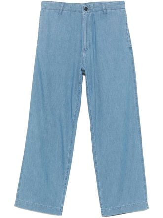 Emporio Armani pantalon à coupe droite - Bleu