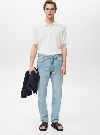 Mango Jean Bob regular-fit bleu clair - Homme - 38 - MANGO MAN