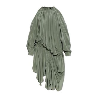 Balmain Seidenkleid ohne &Auml;rmel - - Dresses - Damen - Gr&uuml;n - S