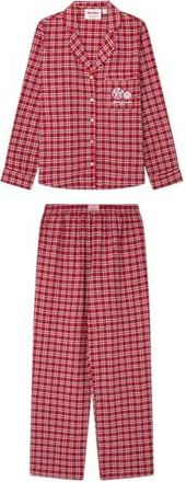 Women'secret Pijama Largo Checks Pyjama, Rojo, XXL Femme