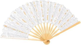 Von Lilienfeld Éventail Dentelle Mariée Femme Accessoire Carmen Blanc