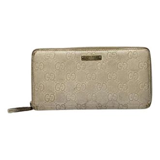 Gucci Portefeuille Vintage Pre-owned - Femme - Pre-owned - Beige - Taille: ONE Size