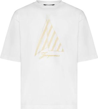 Jacquemus Homme, Tops, Blanc, Taille: S LE T-Shirt Voilier