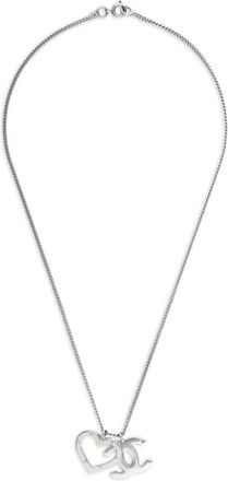 Chanel collier CC Heart (2004) - Argent