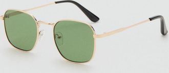 Mango Lunettes de soleil monture m&eacute;tallique or - Homme - Taille unique - MANGO MAN