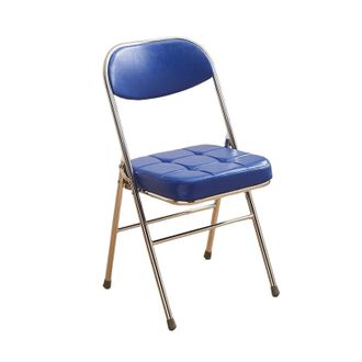 Generic Klappstuhl Camping Kleines Packma&szlig; mit Metallrahmen Bis 100kg Belastbar Klappst&uuml;hle Gepolstert mit Lehne Platzsparend f&uuml;r G&auml;ste K&uuml;che B&uuml;ro Hochzeit un