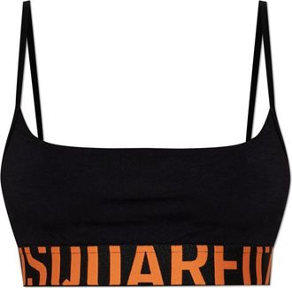 Dsquared2 Femme, Sous-vêtements, Noir, Taille: 44 FR Haut avec logo