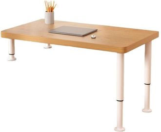 Generic H&ouml;henverstellbarer Schreibtisch,Gaming Tisch,B&uuml;rotisch,Computertisch,Arbeitsplatz for Arbeitszimmer Wohnzimmer B&uuml;ro,kleine R&auml;ume,Industrieller(Wood,12
