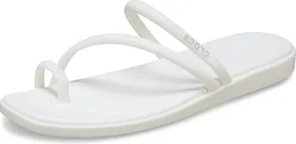 Crocs Femme Miami Toe Loop Sandal Sandales, Chalk, 42/43 EU