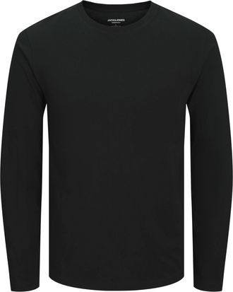 Jack & Jones Male Langarm-T-Shirt Einfarbig Langarm-T-Shirt