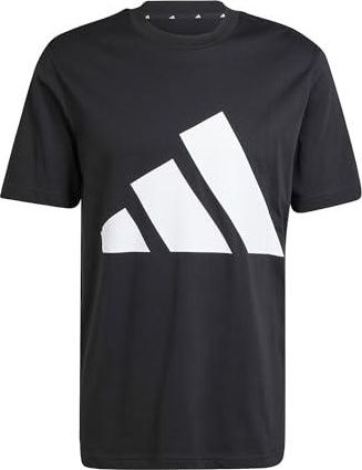 adidas Mens T-Shirt Grand Logo Essentials, Black/White, 3XL