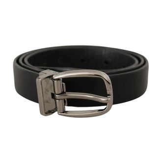Dolce & Gabbana Klassischer Lederg&uuml;rtel Stilvolles Design - - Accessories - Herren - Schwarzk - ONE SIZE