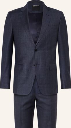 Ermenegildo Zegna Zegna Anzug Drop 7 Slim Fit blau
