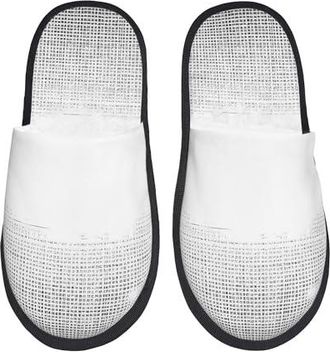 Generic Pantoufles En Feutre Mosa&iuml;que DArgent Unisexe Pantoufles De Maison R&eacute;utilisables Chaussons Invit&eacute;s Pour Voyage Homme Spa M