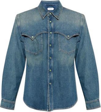 Versace Homme, Chemises, Bleu, Taille: S Chemise en jean