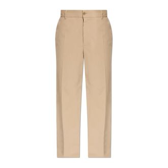 Moncler Hose mit Logo-Patch - - Trousers - Herren - Braun - S