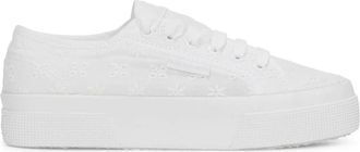 Superga Femme, Chaussures, Blanc, Taille: 38 EU 2740 Flower Sangallo