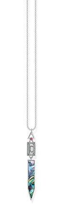 Thomas Sabo Dames Argent oxydé Autre Forme Oxyde de Zirconium Collier - KE2009-964-7-L50v