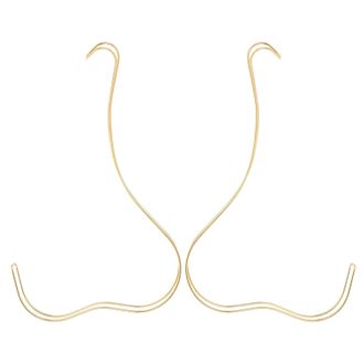 Valiclud NUOBESTY 2 Stück Schuhständer für Damenschuhe mit Hohen Absätzen aus Bruchfestem Edelstahl Formstabiler Schuhpräsentationsständer In Titanfarbe Geeign