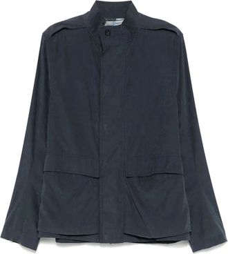 Emporio Armani Blouson avec patte martingale - Homme - Vestes - Bleu - Taille: 2XL