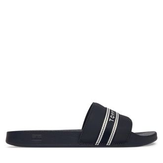 Tommy Hilfiger Pantoletten Tommy Hilfiger Logo Tape Webbing FW0FW09359 Dunkelblau