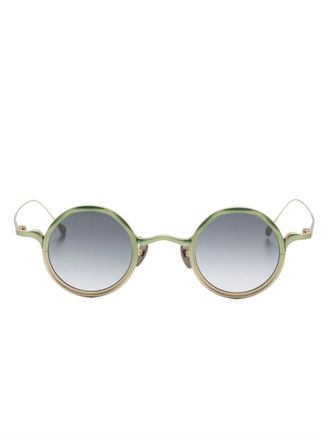 Rigards Sonnenbrille mit rundem Gestell - Gold