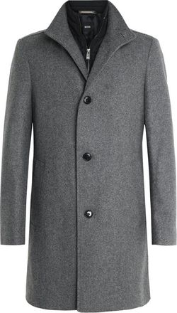 HUGO BOSS Kurzmantel mit Wollmischung in