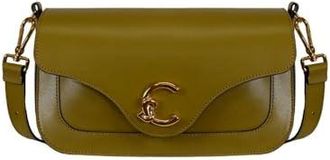 Coccinelle Cuir sac &agrave; &eacute;paule bandouli&egrave;re C-Me Calf Shoulder Bag Seagrass kaki