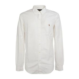Ralph Lauren Chemise Oxford Classique Boutonn&eacute;e - Homme - Chemises - Blanc - Taille: L
