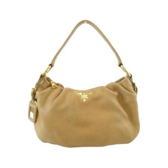 Prada Pre-owned Cervo Antik Shoulder Bag - Femme - Pre-owned - Beige - Taille: ONE Size